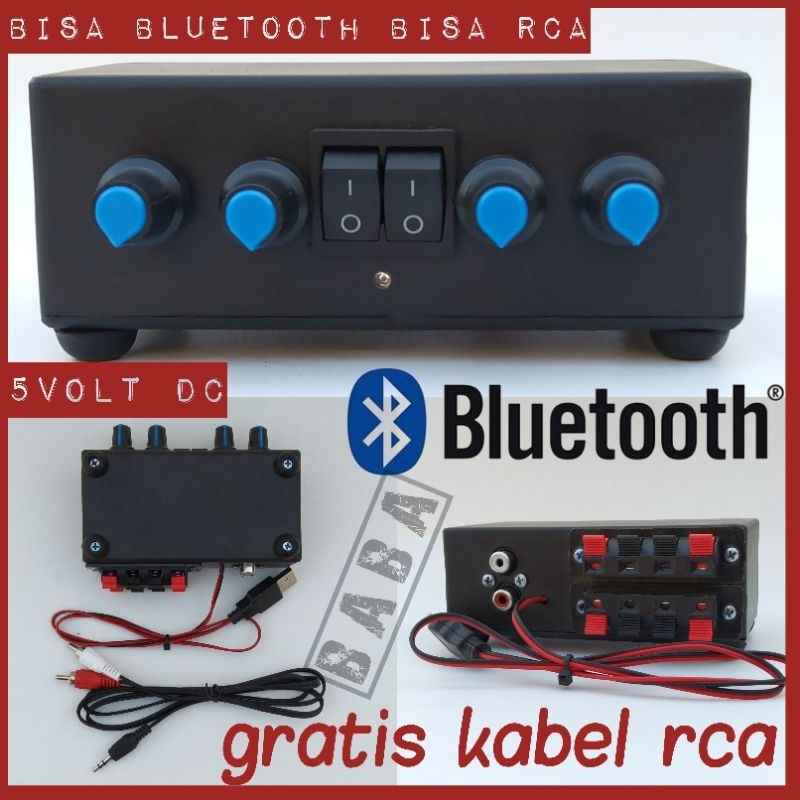 Jual Ampli mini 4ch 4chanel x2 bluetooth 4 speaker | Shopee Indonesia