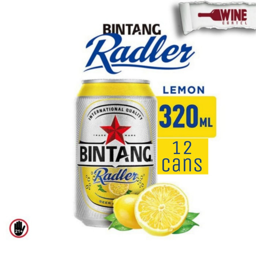 Jual BIR Bintang Radler Lemon Can BEER 12 Cans 12 X 320ml | Shopee ...