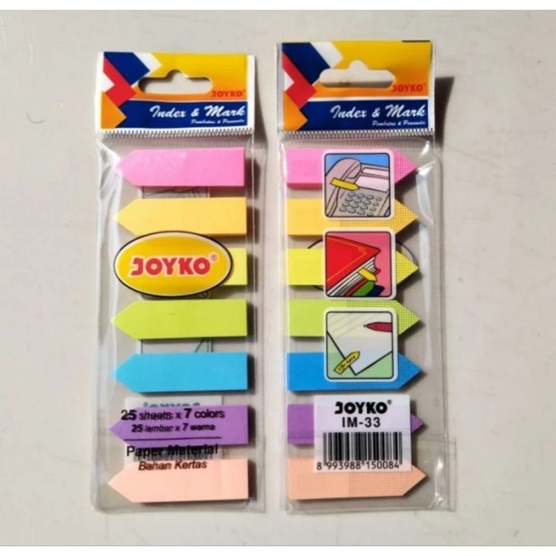 Jual Penanda Pembatas Plastik Kertas - Joyko IM-31 / IM-33 | Shopee ...