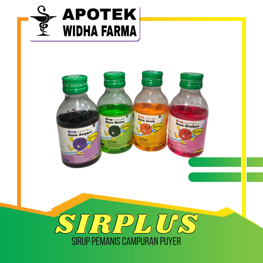 Jual SIRPLUS SYRUP 100 ML Varian Rasa - Campuran Puyer Racikan Sirup ...