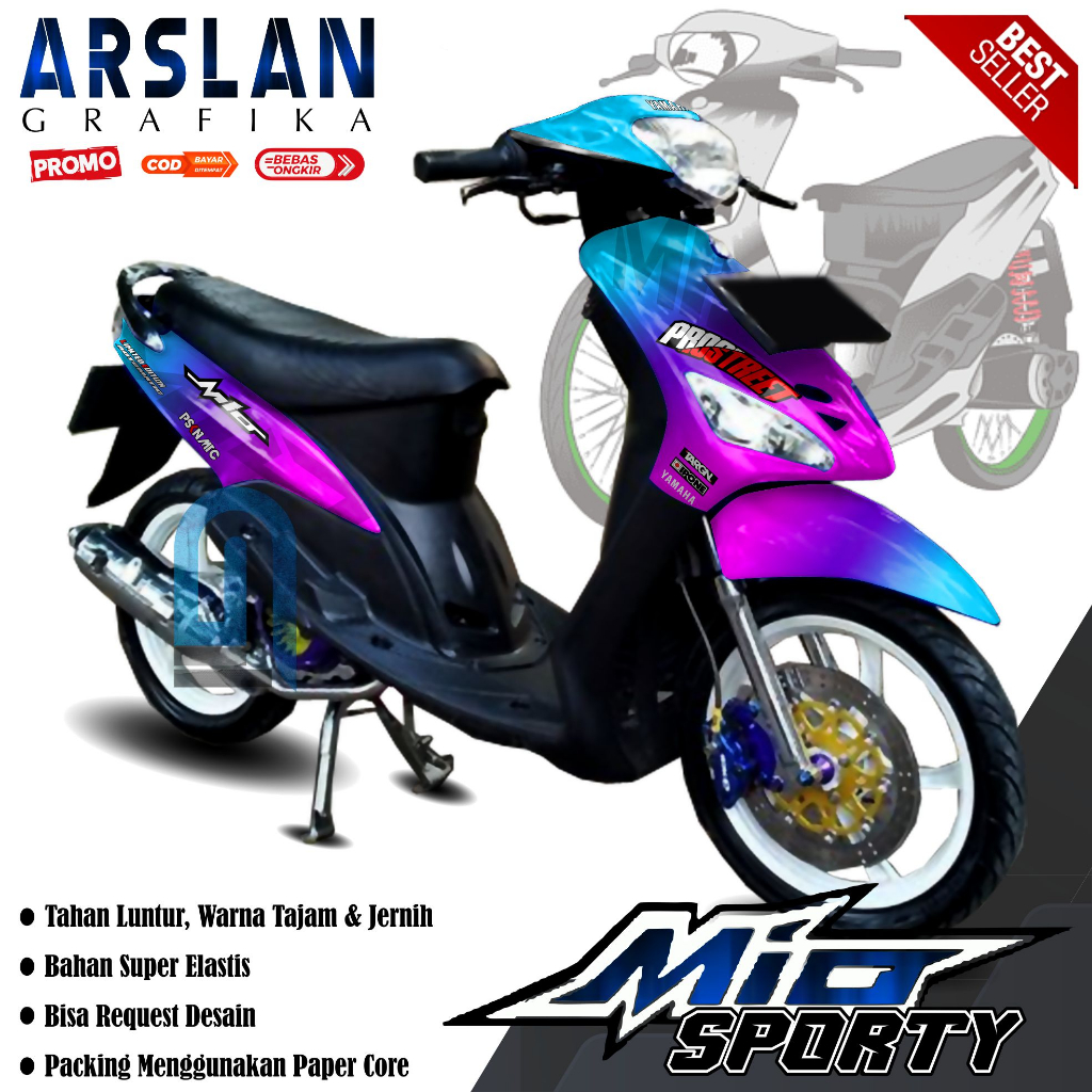 Jual Decal MIo Sporty Full Body Stiker MIo Sporty Full Body Dekal MIo Sporty Full Body Variasi ...