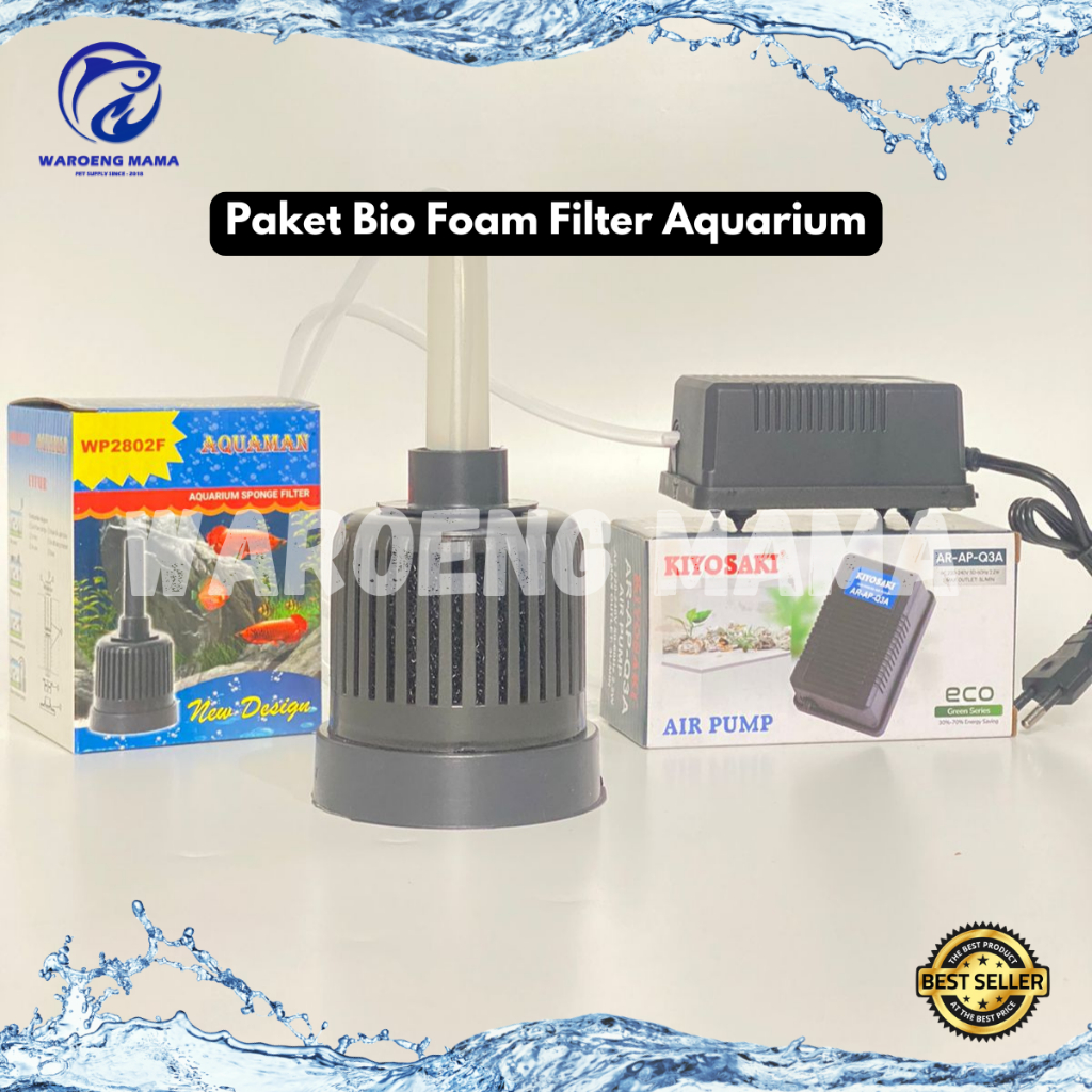 Jual Paket Filter Internal Bio Foam Sponge Filter Aquarium 1 set Filter ...