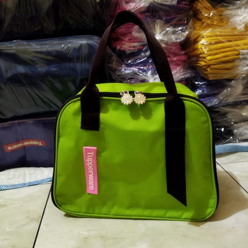 Jual Tas bekal Luxury Tupperware ( Zipper bunga es ) | Shopee Indonesia