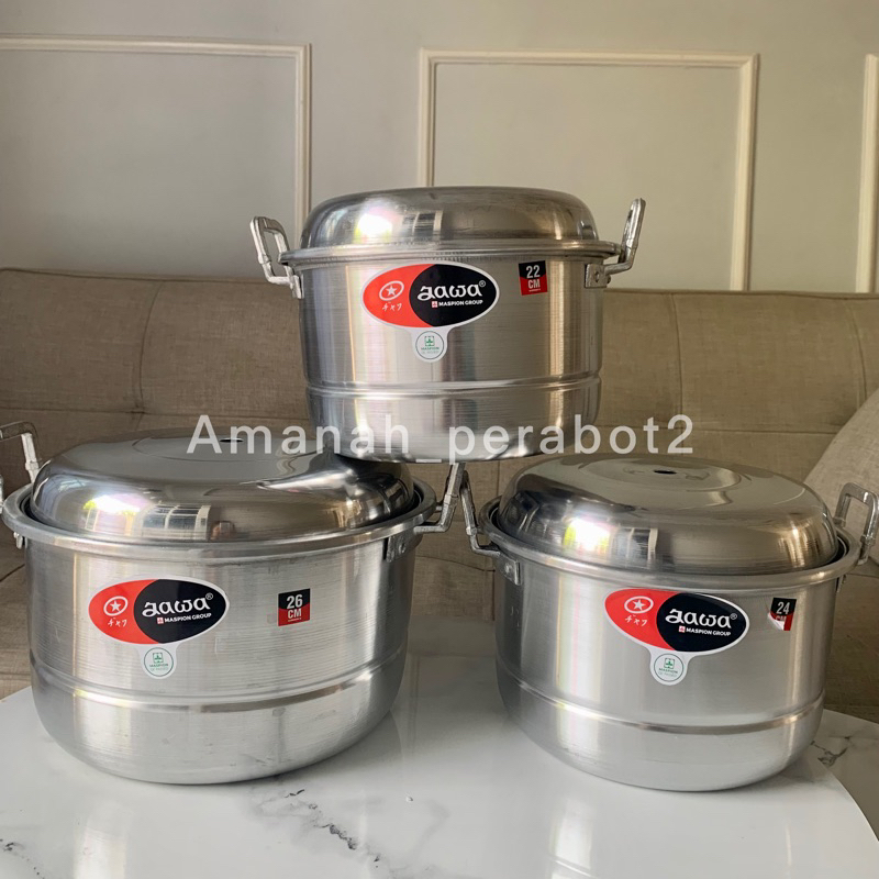 Jual Panci Kukus Dandang JAWA EAGLE 18 20 22 24 26 28 30 33 36 Almunium ...