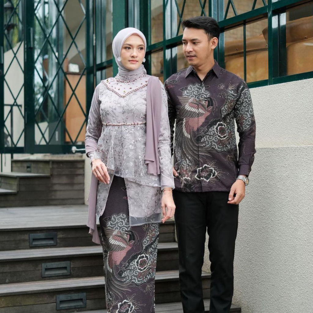 Jual Jumbo Xxl - Set Kebaya Couple Brukat Kebaya Modern Kebaya Set Rok ...