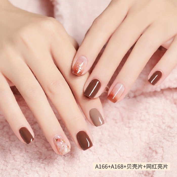 Jual Coffee Chocolate Brown Milk Tea Series / Gel Nail Polish 15ml UV ...