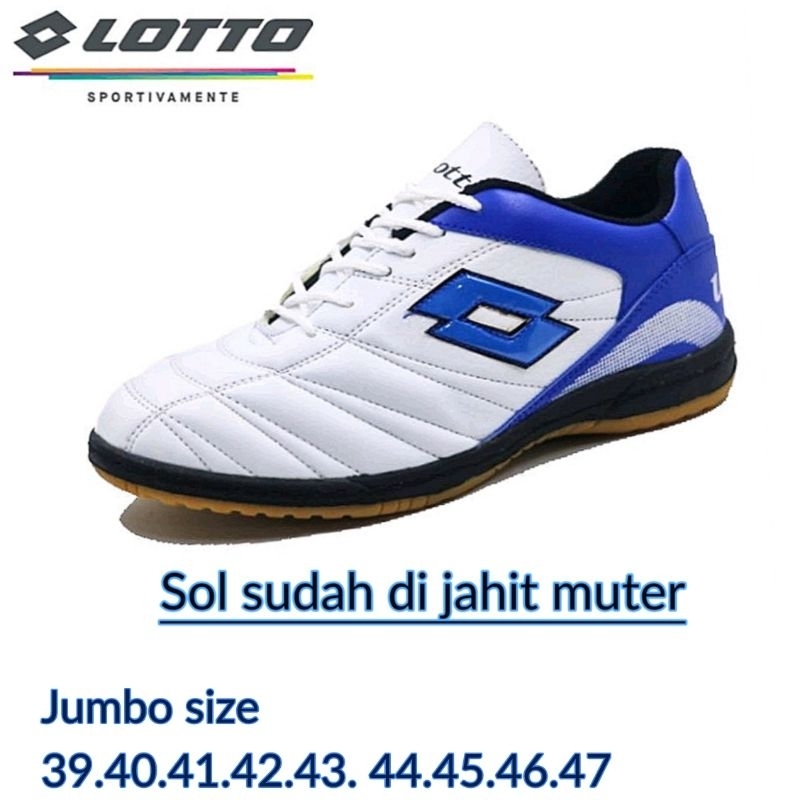 Jual sepatu futsal lotto premium sol sudah di jahit muter | Shopee ...