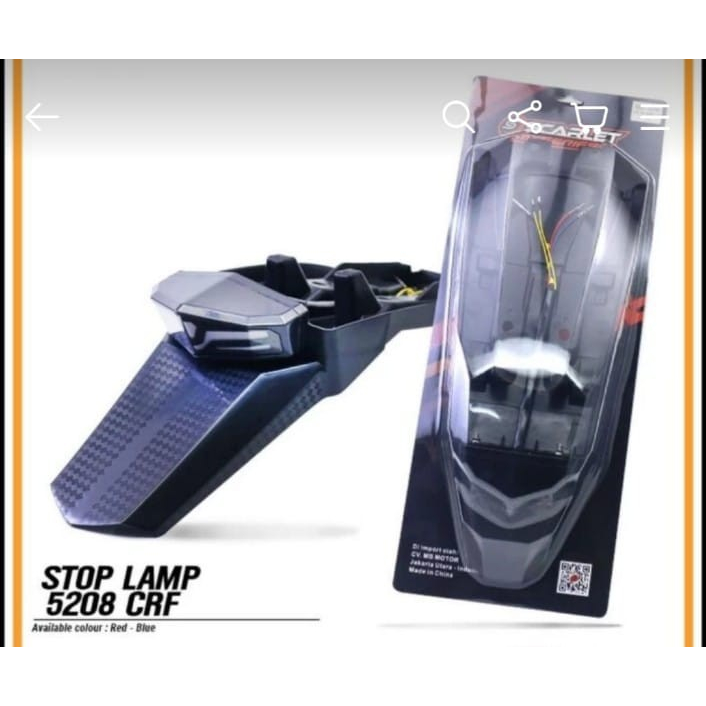 Jual StopLamp / Spakbor Belakang Plus Led CRF 150 3 in 1 5208 | Shopee Indonesia