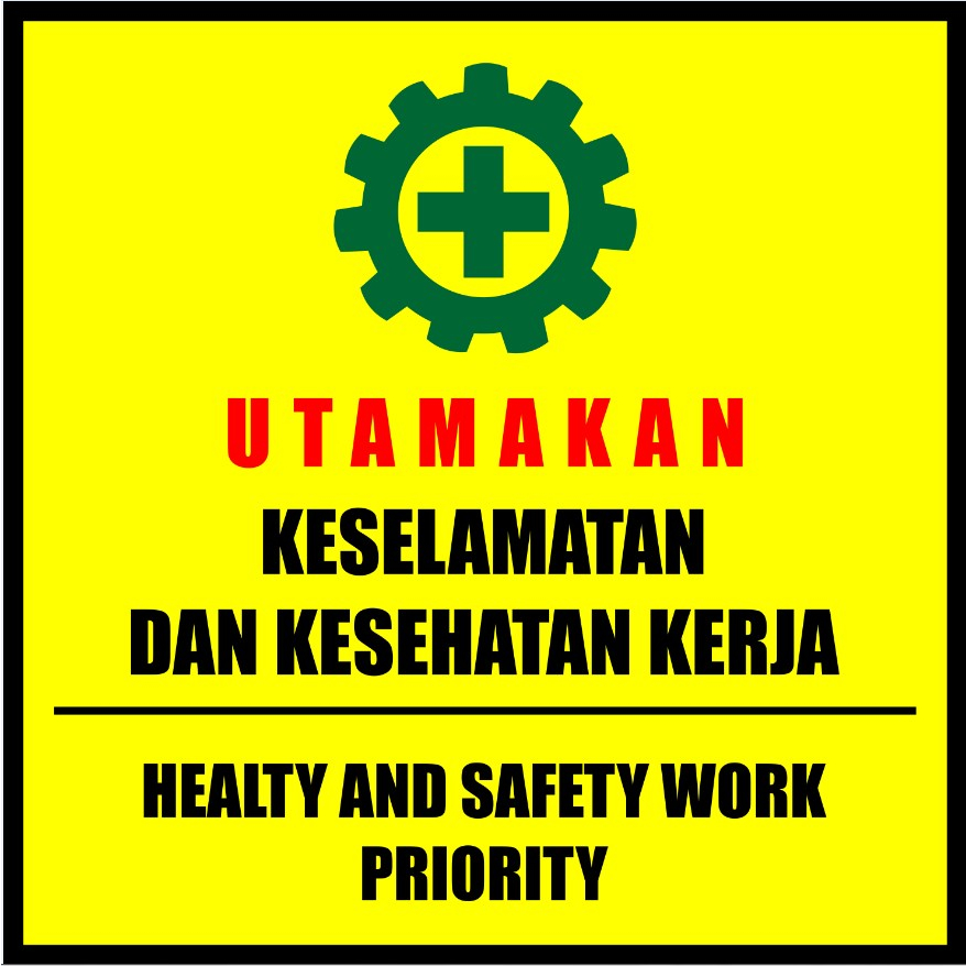 Jual banner utamakan keselamatan kerja | Shopee Indonesia