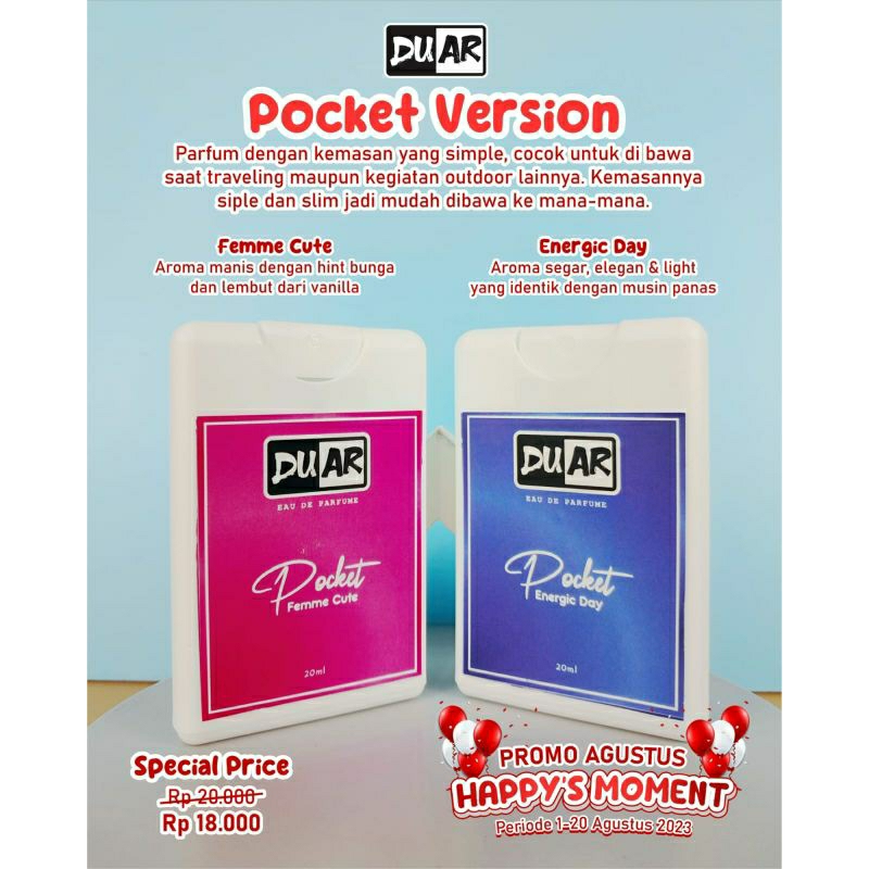 Jual DUAR POCKET PARFUM | Shopee Indonesia