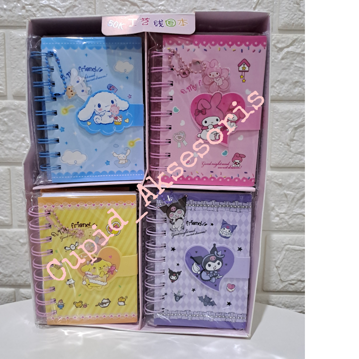 Jual BUKU KECIL NOTEBOOK KECIL RING SPIRAL MOTIF SANRIO NOTEPAD ...