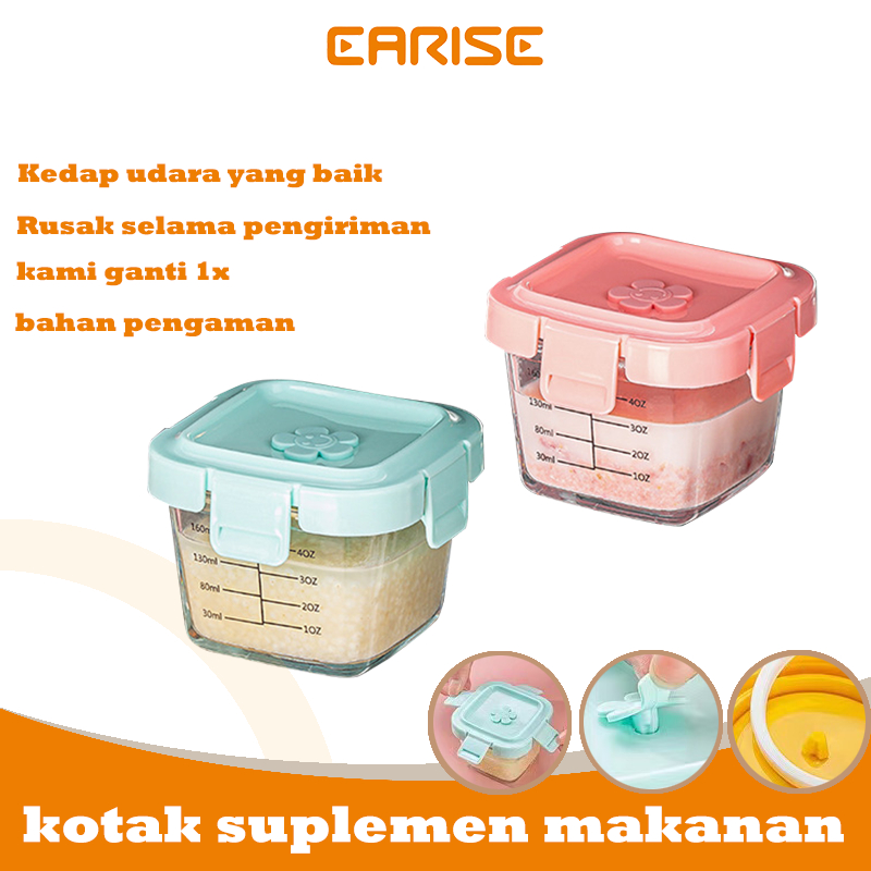 Jual EARISE Kotak Tempat Makan Kaca Baby Glass Food Container Kedap ...