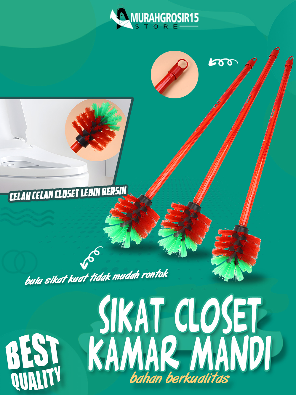 Jual GE-9 Sikat WC Sikat Toilet Sikat Bulat Sikat Nilon | Shopee Indonesia