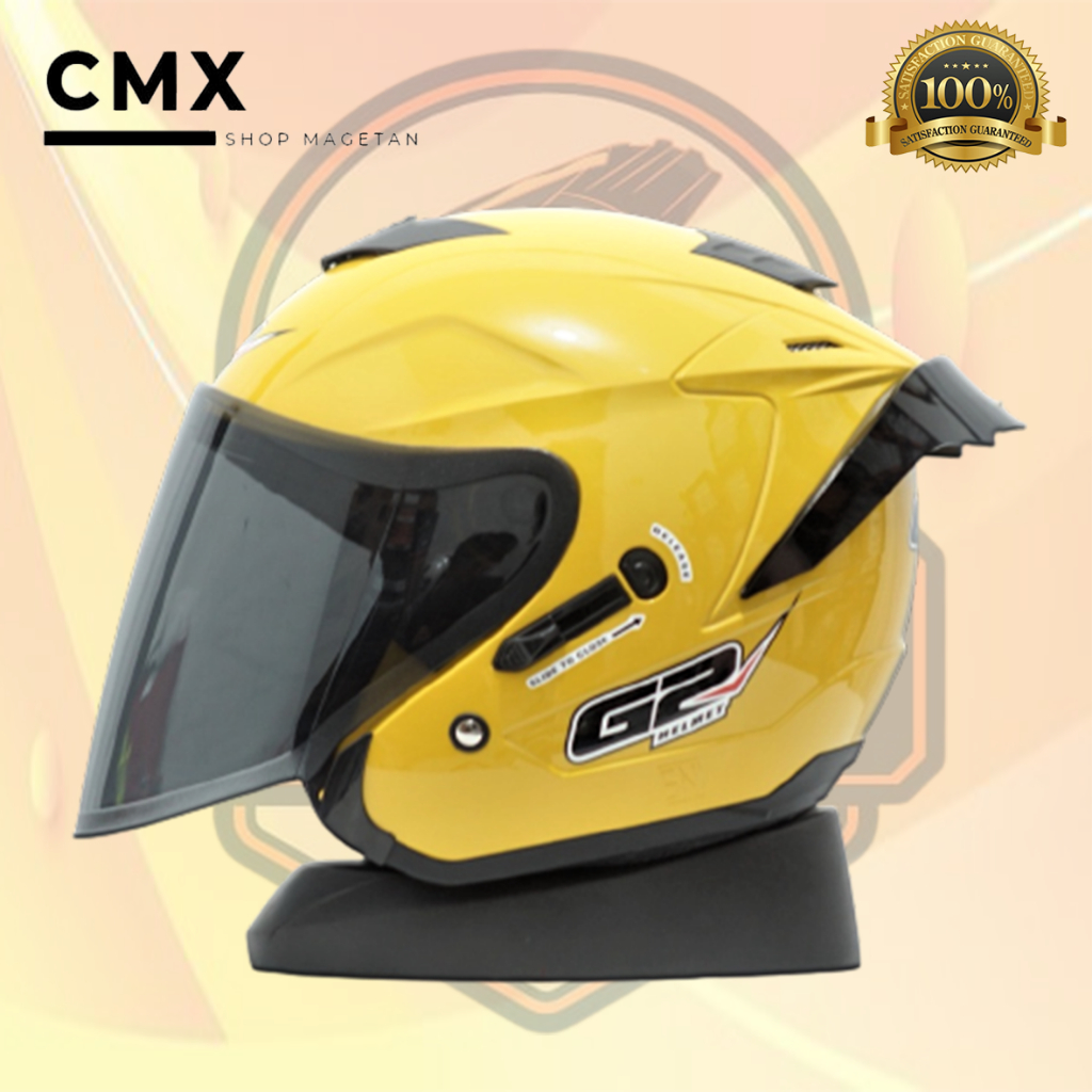 Jual HELM G2 CENTRO OPTIMAX I SUNSHINE YELLOW ( paket ganteng kaca ...