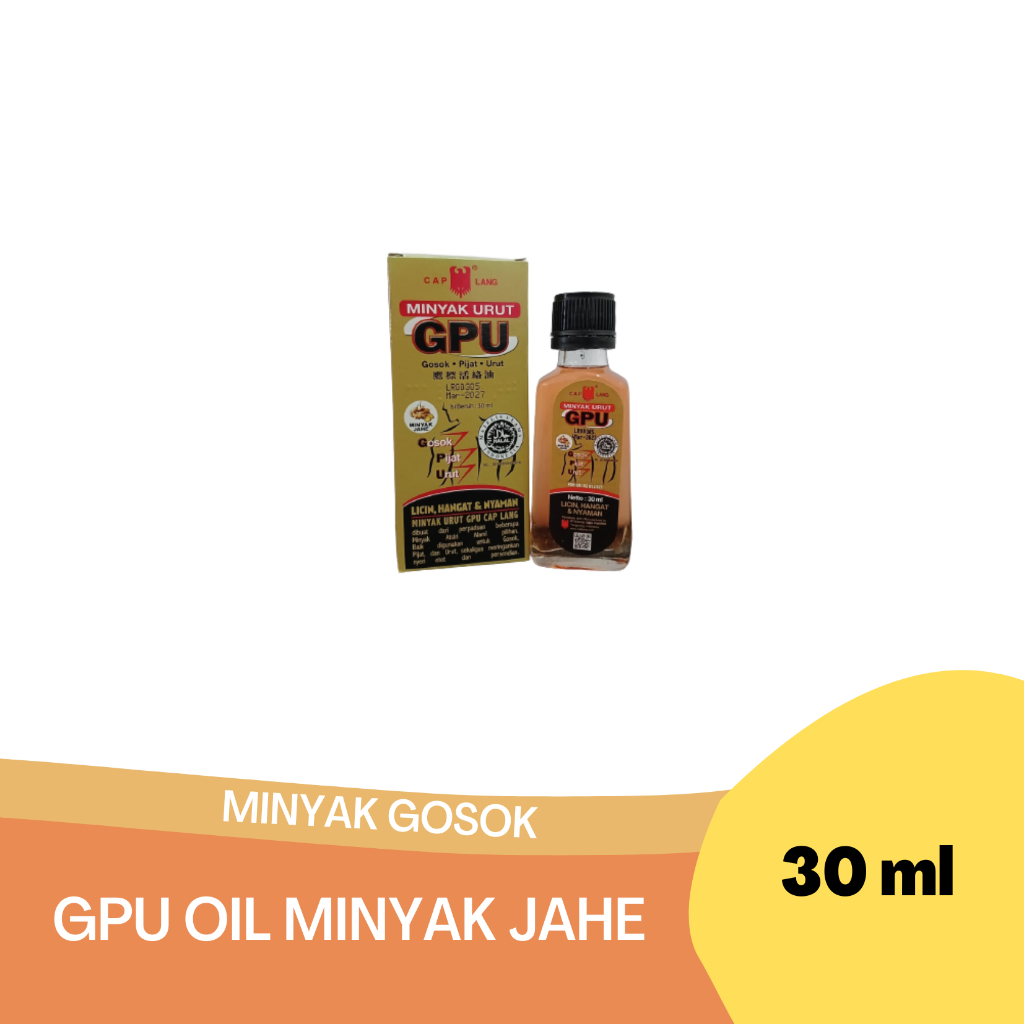 Jual MINYAK URUT GPU 30ML (MINYAK JAHE) | Shopee Indonesia