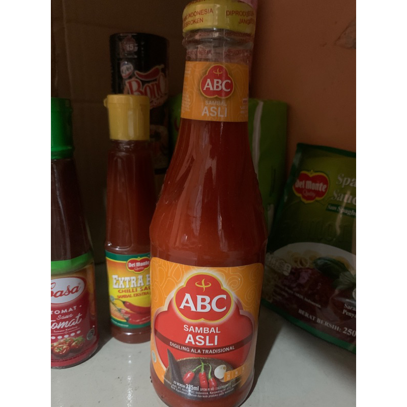 Jual saos sambal ASLI ABC 335ml botol beling | Shopee Indonesia