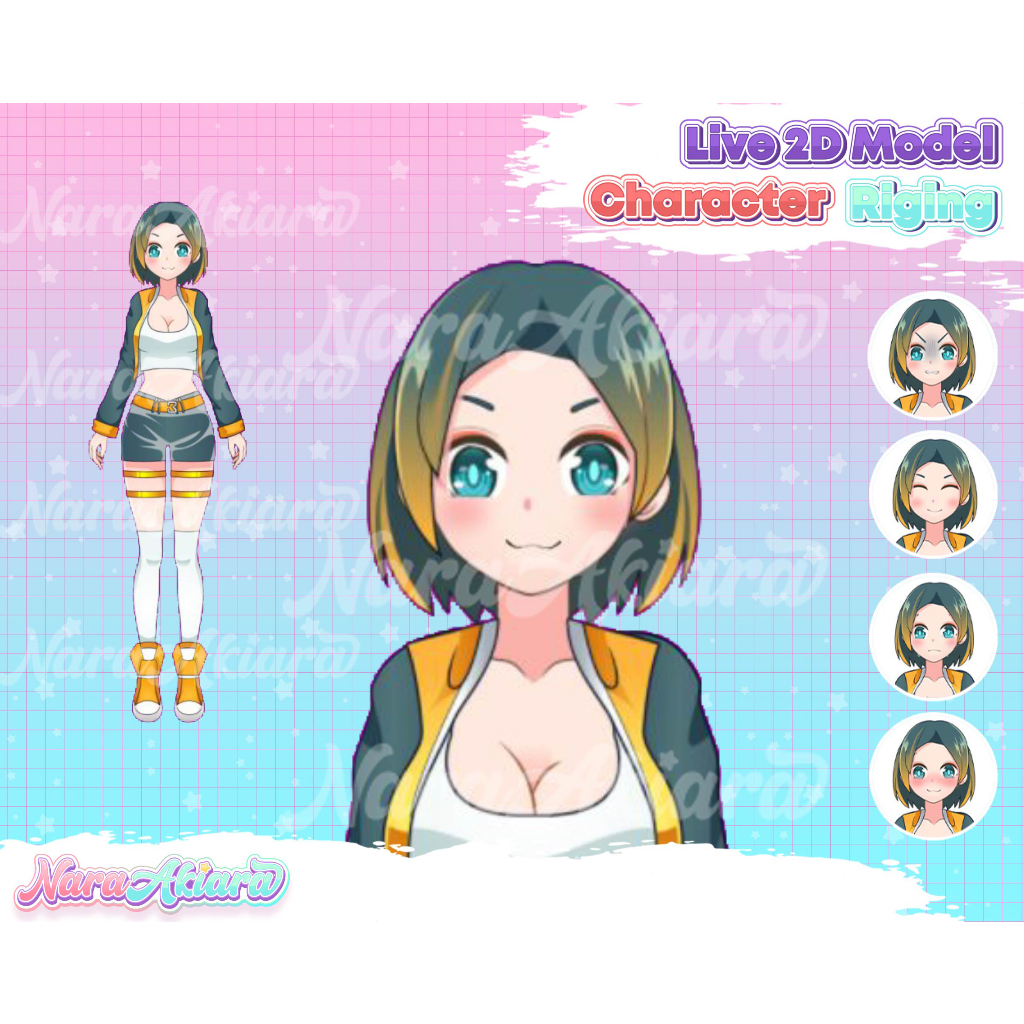 Jual Karakter Anime Unik untuk Vtuber Live2D Langsung Digunakan, Komisi ...