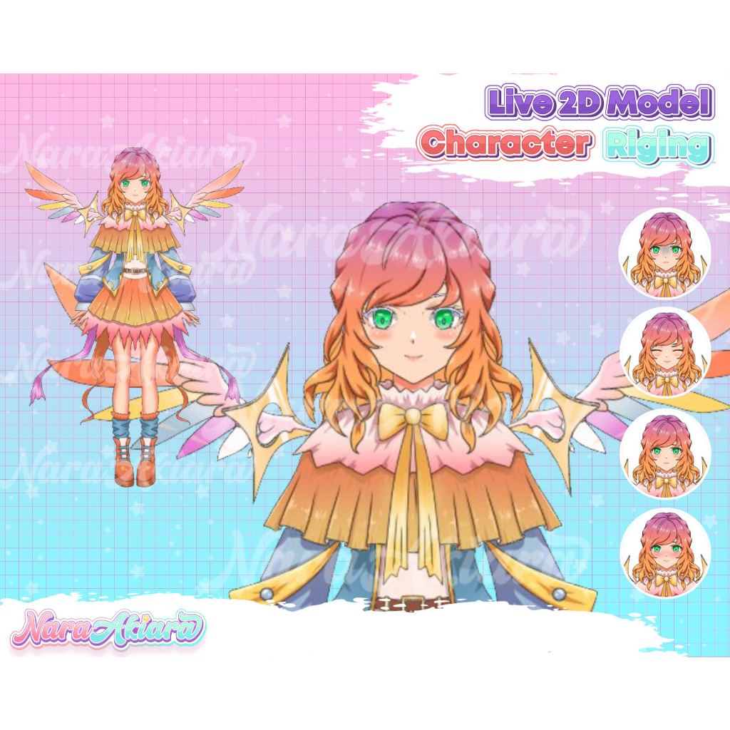 Jual Solusi Mudah Vtuber dengan Karakter Live2D Siap Pakai, Karakter ...