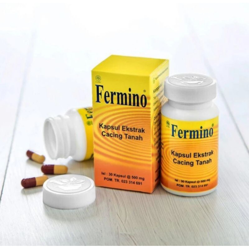 Jual FERMINO KAPSUL EXTRA CACING TANAH ISI 12 KAPSUL , 30 KAPSUL , 40 ...