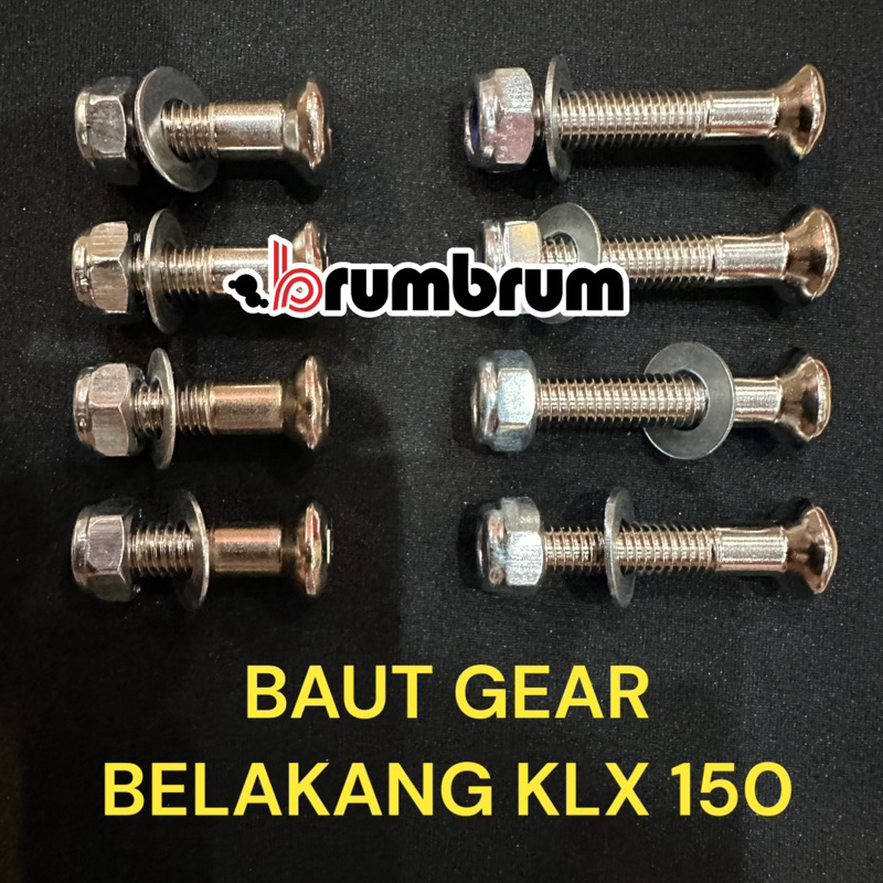 Jual BAUT GEAR BAUT GIR BELAKANG KLX 150 ( PANJANG DAN PENDEK ...