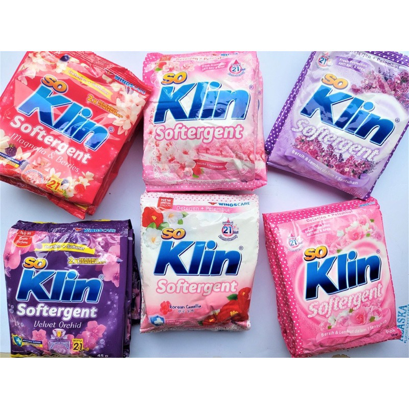 Jual SO KLIN RENCENG DETERGENT 45 GRAM ISI 12 PCS | Shopee Indonesia