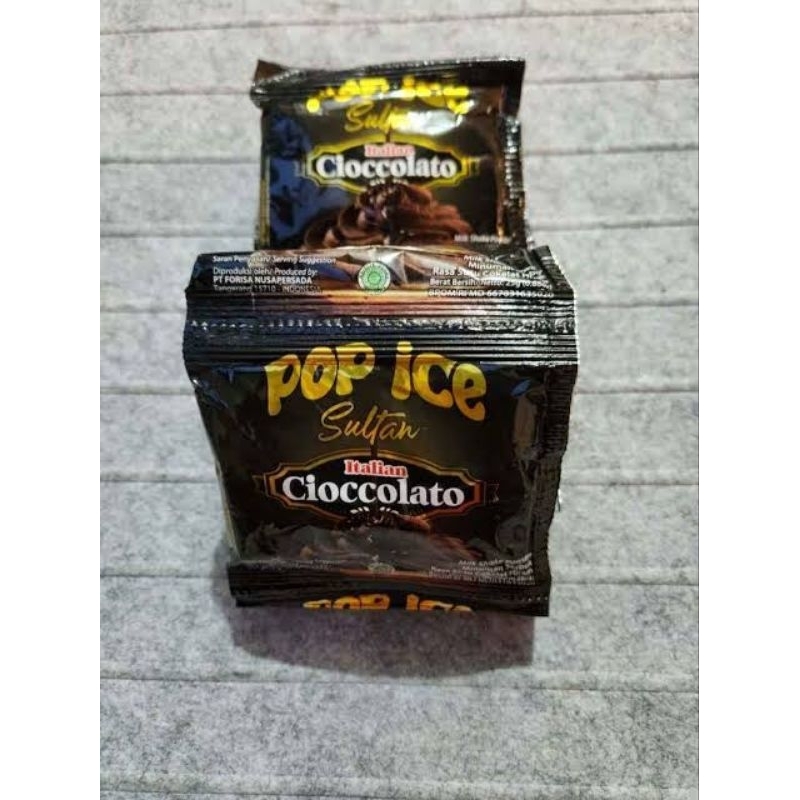 Jual Pop Ice Sultan Italian Cioccolato 1 sachet | Shopee Indonesia