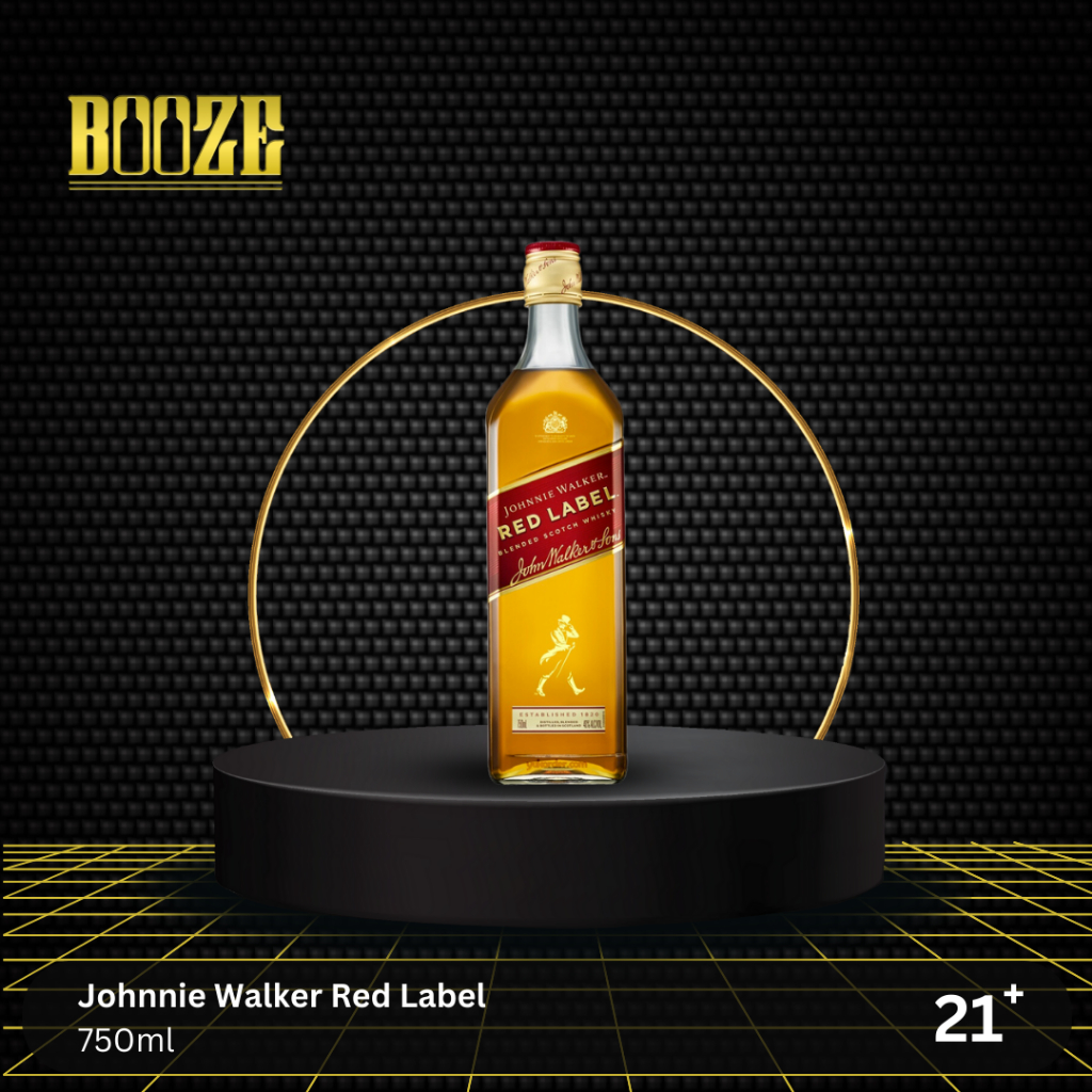 Jual Johnnie Walker JW Red Label Scotch Whisky 40% 750ml - Booze ...