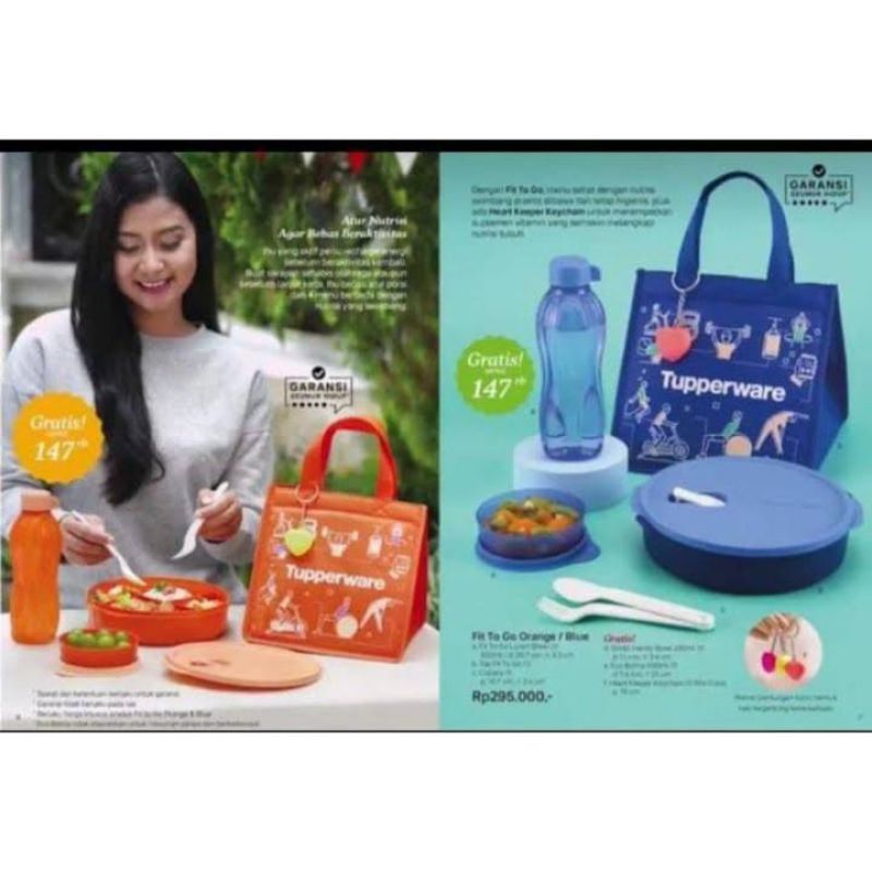 Jual Tupperware Ori - Fit To Go (4 sekat) | Shopee Indonesia