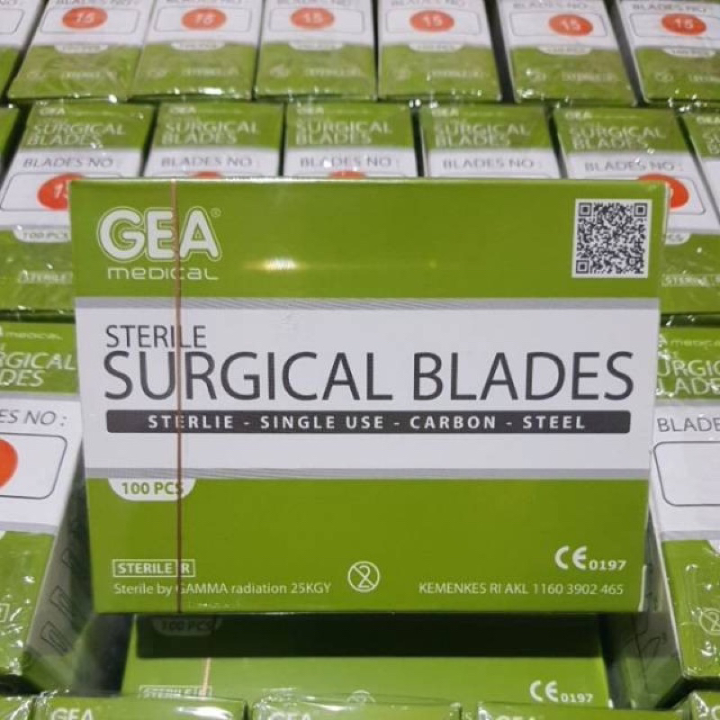 Jual GEA - Pisau Bedah Bisturi Blade / Surgical Blade / Mata Pisau ...