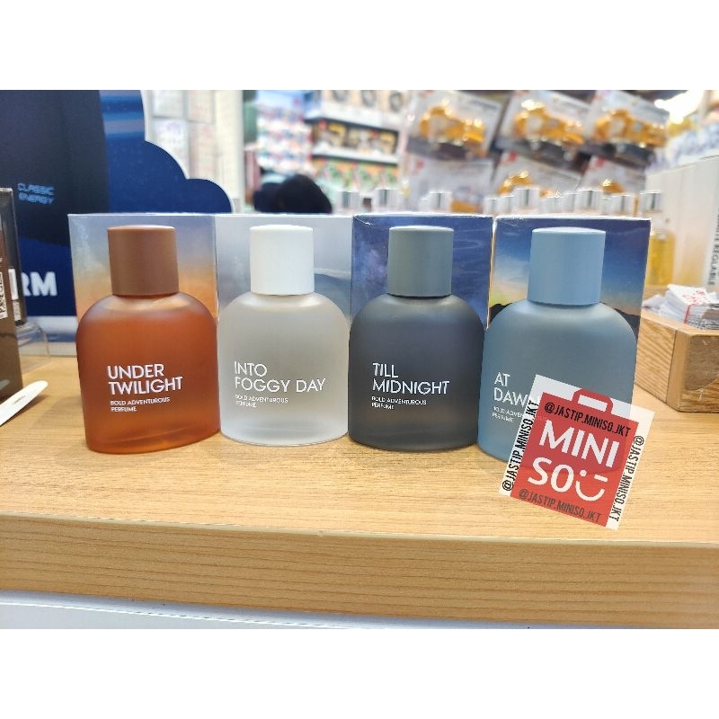 Jual MINISO 🆕 Parfum EDP Cowok BOLD ADVENTUROUS Edition 85ml At Dawn ...
