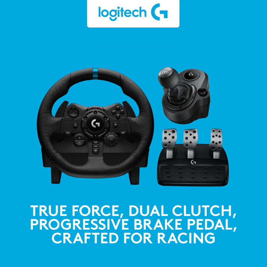 Jual Logitech G923 True Force Driving Steering Wheel and Pedals PC PS4 ...