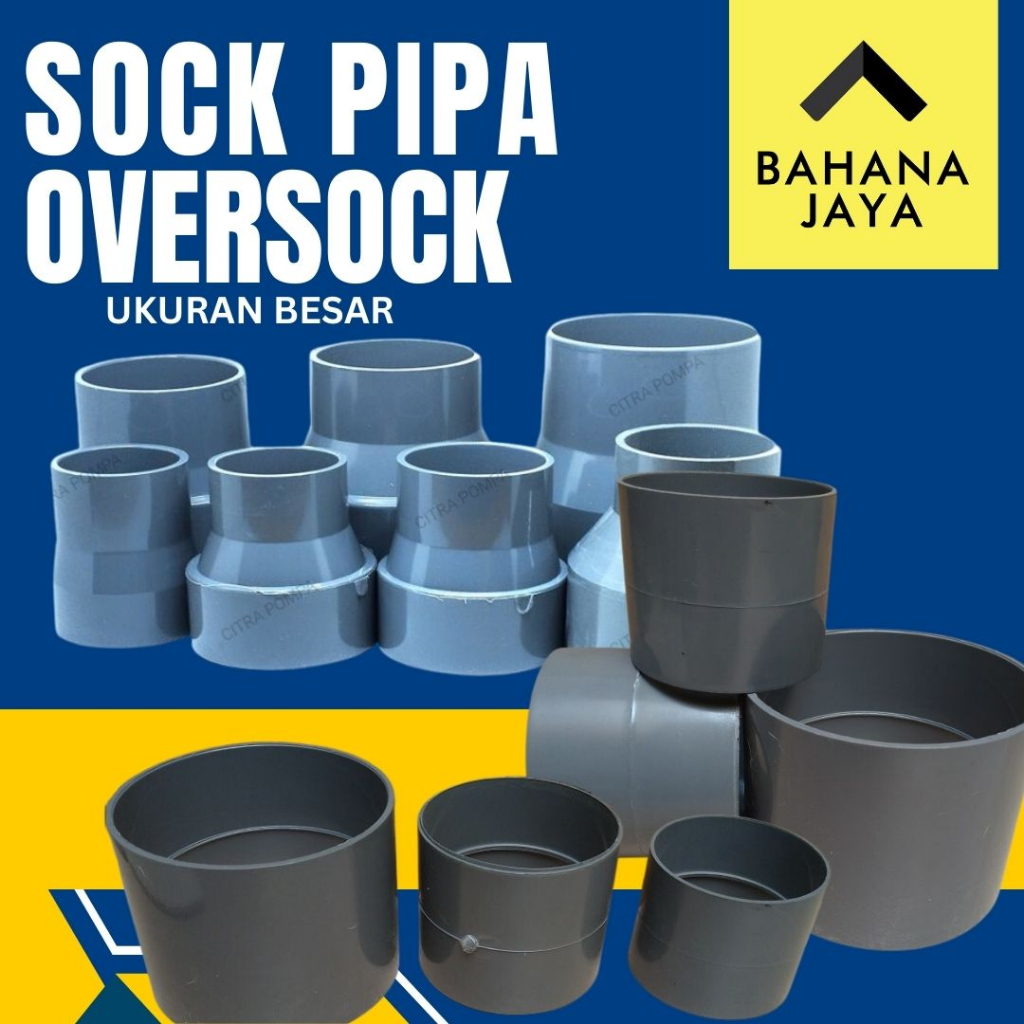 Jual Sock Sambungan Pipa Socket 2 1/2" 3" 4" Oversock Soket Sambungan ...