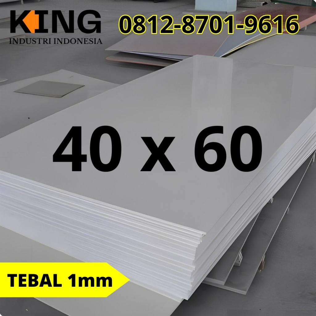 Jual PVC Board / PVC Foamboard / PVC Sheet / PVC Lembaran Tebal 1mm Uk 40 x 60cm | Shopee Indonesia