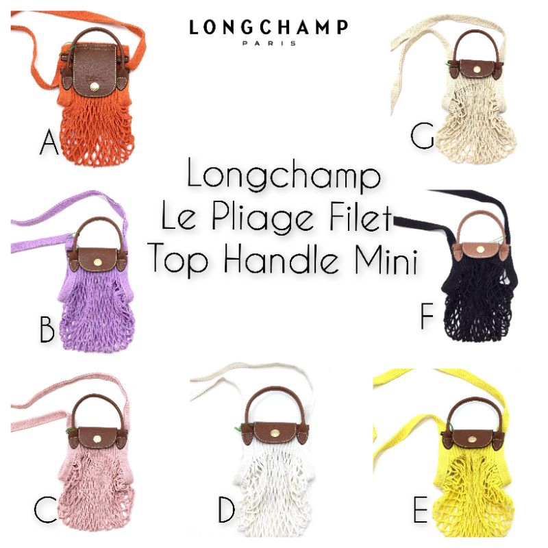 Jual Long~Champ Le Pliage Filet Top Handle Mini | Shopee Indonesia