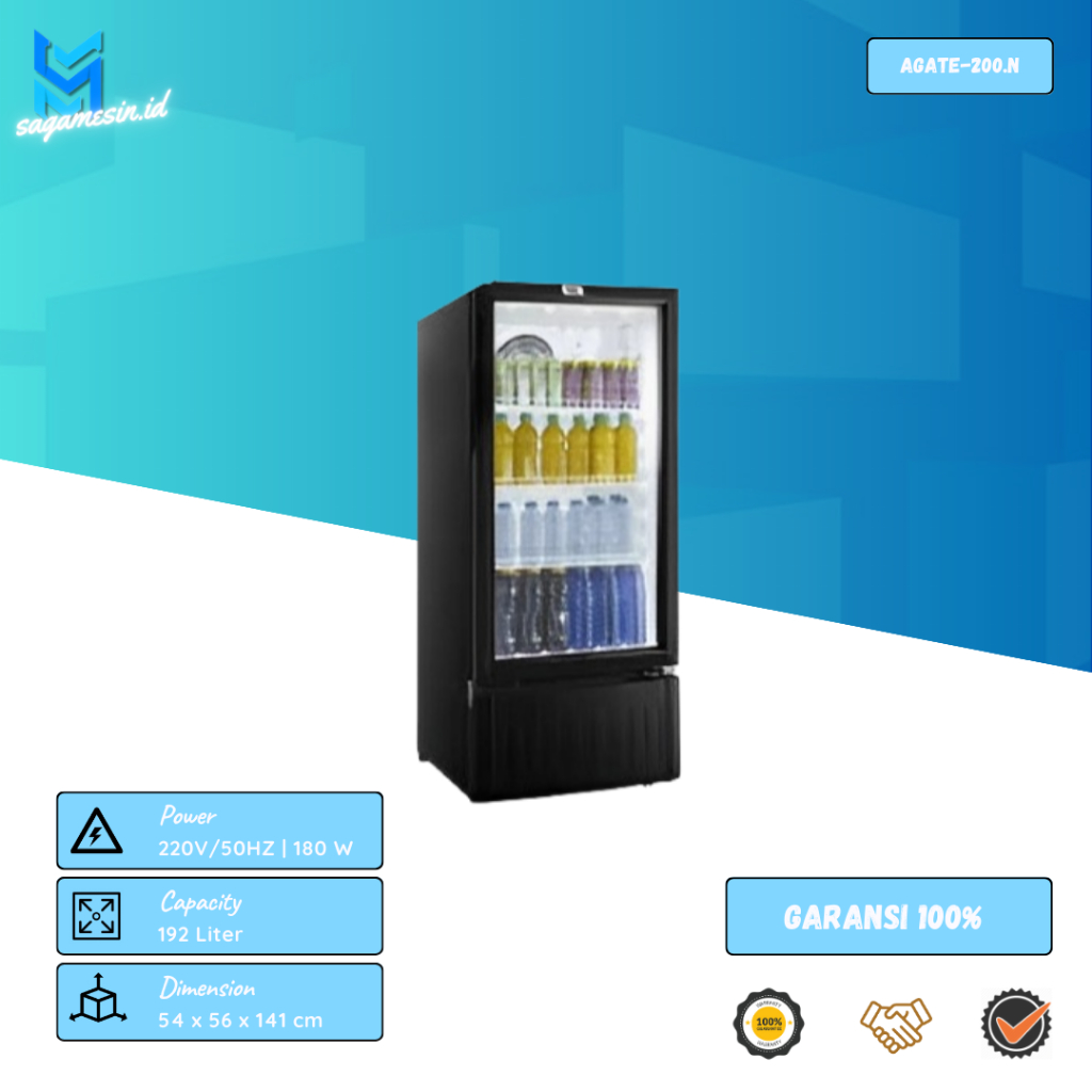 Jual Showcase RSA AGATE 200.N / AGATE 240.N | DIsplay Cooler Agate RSA ...