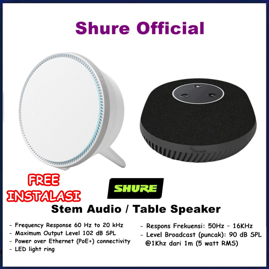Jual Shure Stem Table Table1 Audio Conferencing Loudspeaker ...