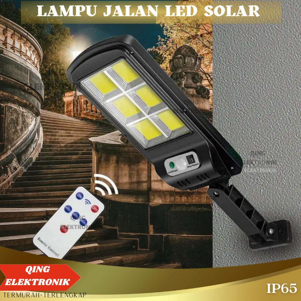Jual Lampu Tenaga Matahari Lampu Led Jalan PJU Sensor Gerak Solar Panel ...