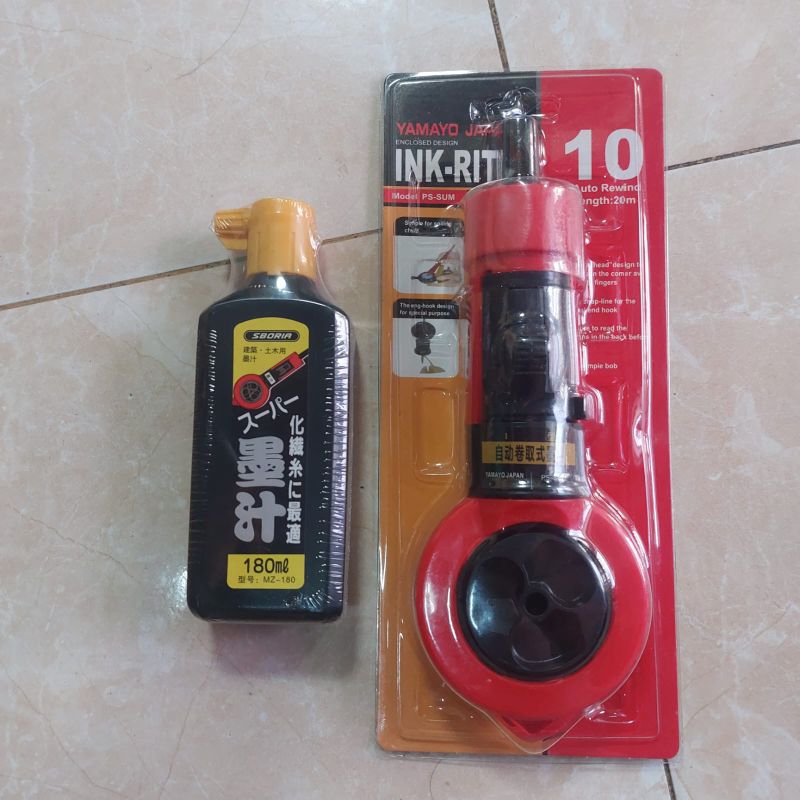 Jual sipatan 20 meter YAMAYO 1set tinta 180 Ml sipatan lot benang ...