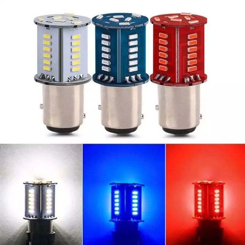 Jual LAMPU REM STOP LED BAYONET 30 MATA RUNNING KEDIP KAKI 2 DC 12V ...