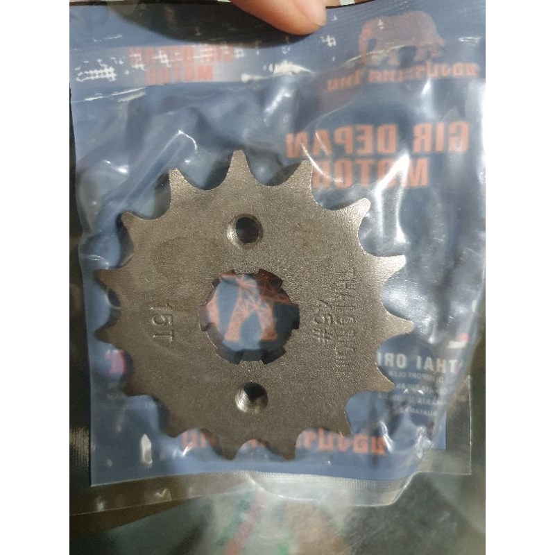 Jual GIR DEPAN MOTOR GLPRO MEGAPRO UKURAN 15T THAI ORIGIN ASLI | Shopee ...
