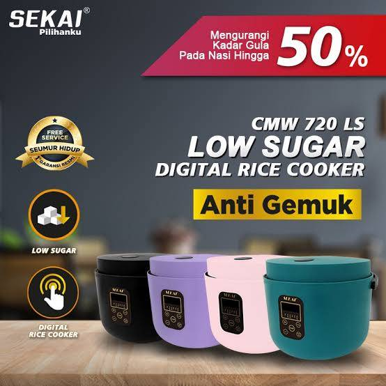 Jual RICE COOKER / PENANAK NASI / MAGIC COM SEKAI LOW SUGAR CMW 720 LS ...