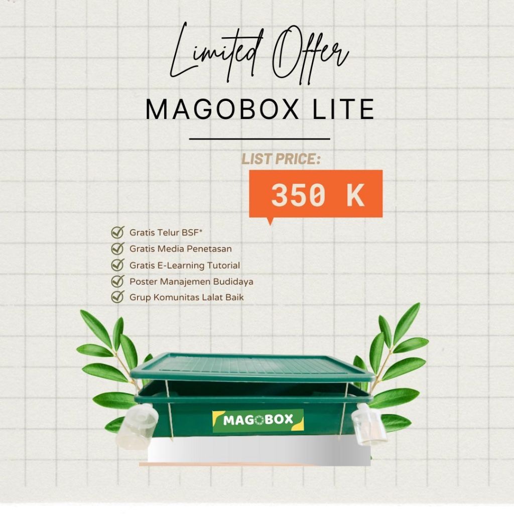 Jual Magobox LITE Maggot In The Box Paket Lengkap Budidaya Maggot di ...