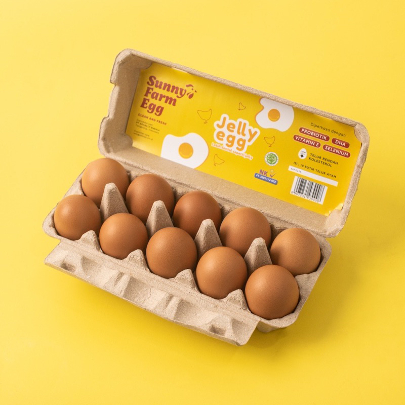 Jual Telur Omega 3 Probiotik 10pc Sunny Farm Egg Jaksel | Shopee Indonesia