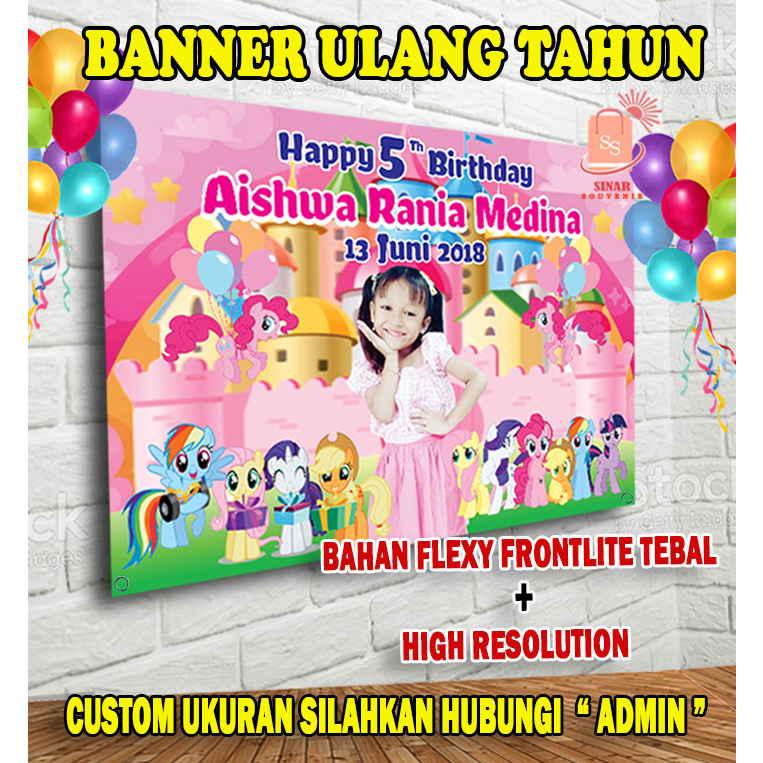 Jual BACKDROP SPANDUK CUSTOM ULANG TAHUN ANAK | Shopee Indonesia