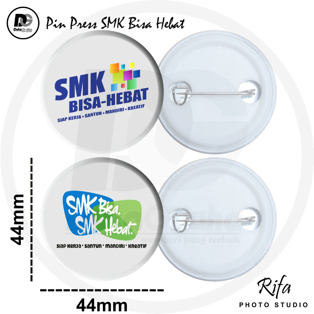 Jual [PIN PRESS] SMK BISA HEBAT Pin Bros Aksesoris SMK BISA HEBAT ...