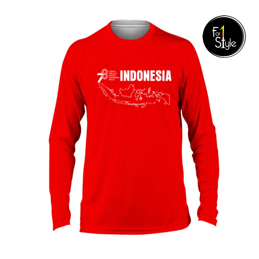 Jual TYPE 02 T-SHIRT HUT RI 17 AGUSTUS " PETA INDONESIA " YANG KE-78 ...