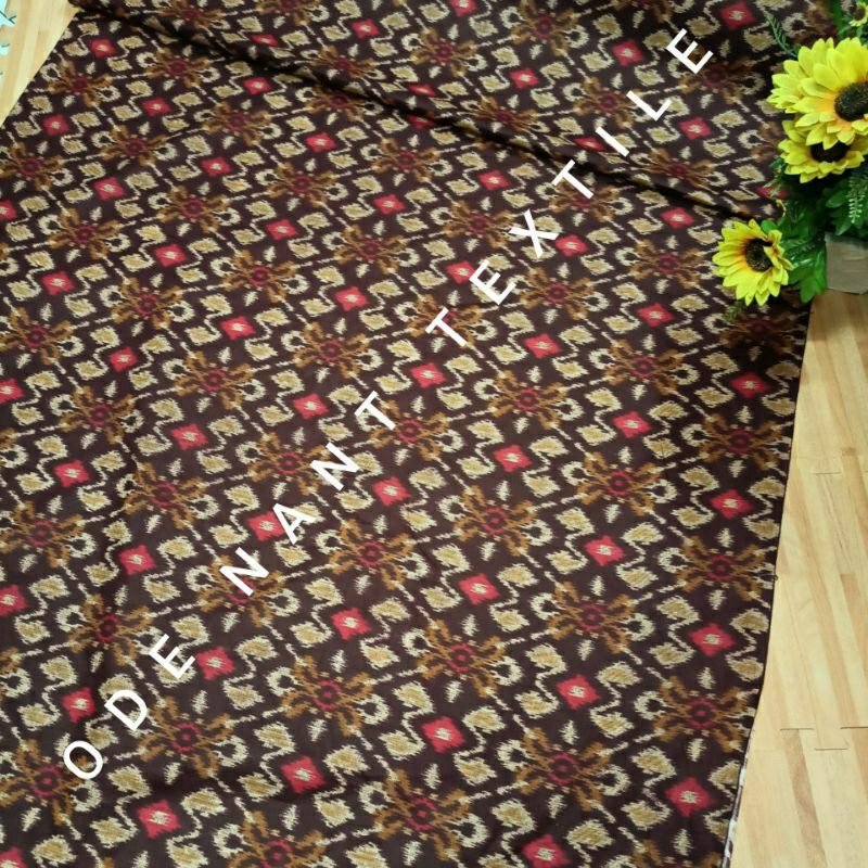 Jual ENDEK KATUN PRINT MOTIF CAKRA KEMBAR BALI (HARGA PER 1 METER & 1. ...