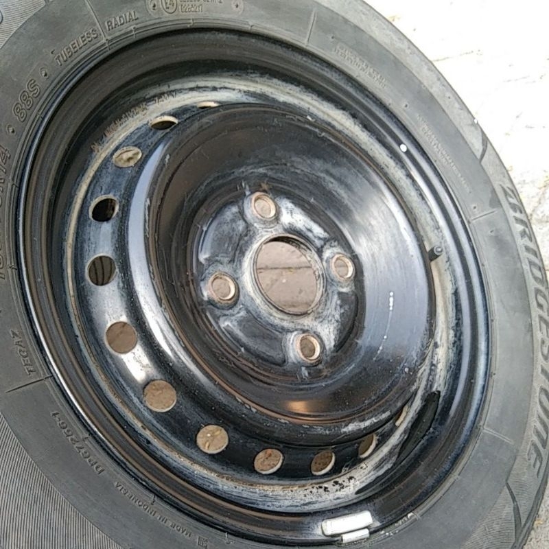 Jual velg kaleng cadangan avanza ring 14 pcd 4x114 plus ban 185/70 ...