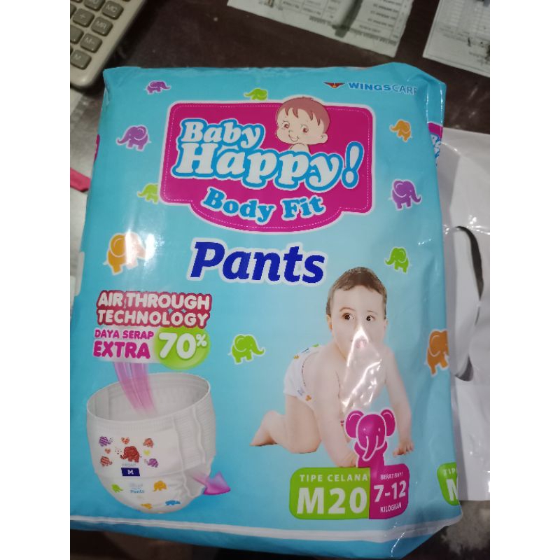 Jual popok baby happy ukuran M dan L | Shopee Indonesia