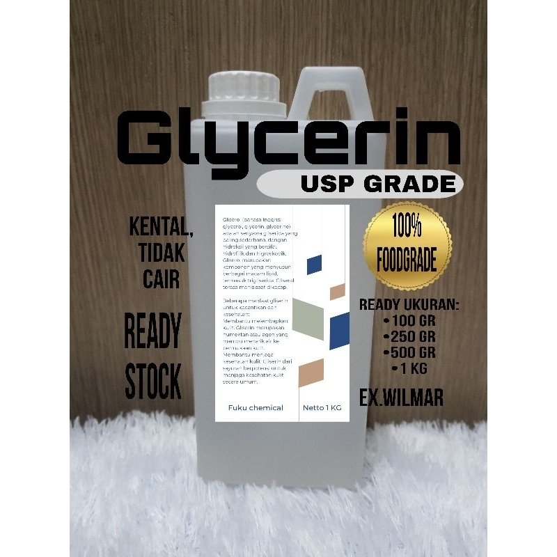 Jual Glycerin vegetable / glyserin / glyserol usp grade ukuran 1.000 gr ...